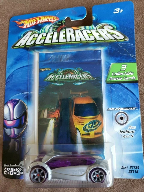 NIP HTF RARE Hot Wheels Acceleracers Silencerz Iridium 4of 9 Asst G7784 ...