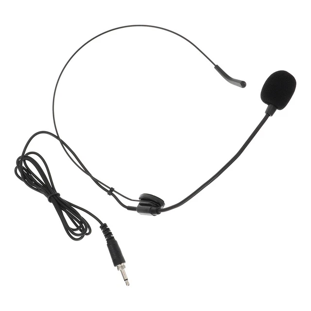 OVER EAR MICROPHONE Wired Headset Adjustable Arm Unidirectional £7.75 ...