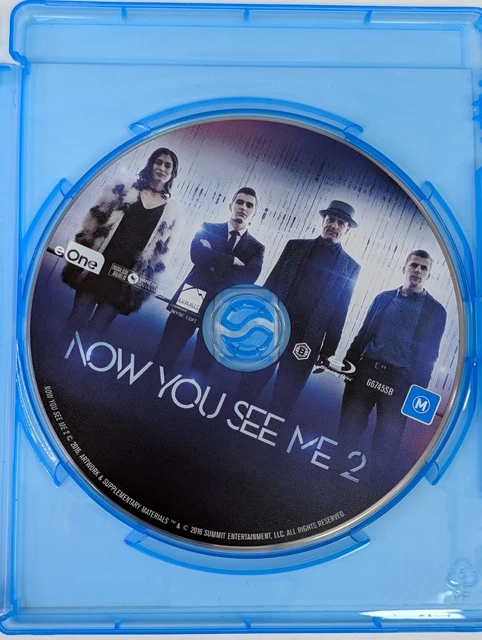 NOW YOU SEE Me 2 (Blu-ray, 2016) [Mint Disc] Free Padded Post $9.95 ...