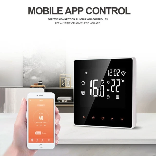 THERMISTOR CONTROL HOME Heating Smart LCD Thermostat Underfloor Heating ...