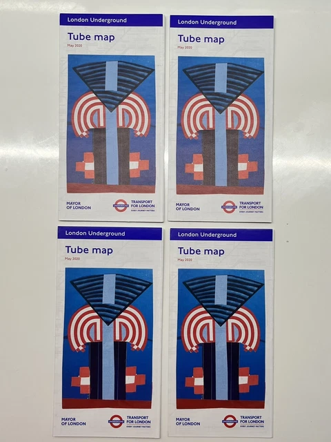 MAY 2020 EDITION - (4x) TFL London Underground Tube Map EUR 2,45 ...
