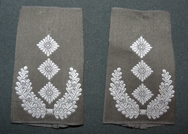 VINTAGE GERMAN ARMY Bundeswehr Colonel (Oberst) Matching Shoulder Rank ...