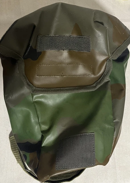 FRENCH MILITARY ISSUE AP5 Respirator Gas Mask CCE Camo Field Pack Pouch ...