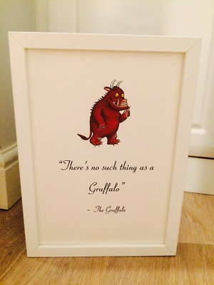 THE GRUFFALO JULIA Donaldson Quote Art Print Unframed Gift Nursery ...