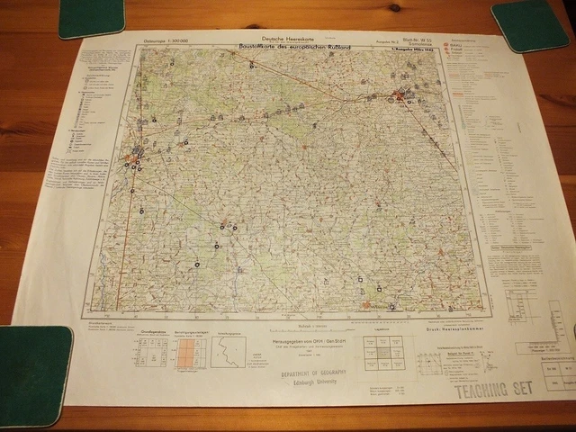 WW2 ORIGINAL 1941 German Army Map of LIVERPOOL, MANCHESTER, CHESTER ...