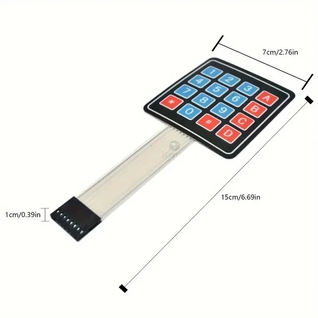 4X4 16 KEY Keypad Membrane Switch Matrix Array Keyboard Arduino ...