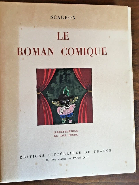 SCARRON / LE Roman Comique / Illustrations Paul Bourg / Numerote EUR 32 ...