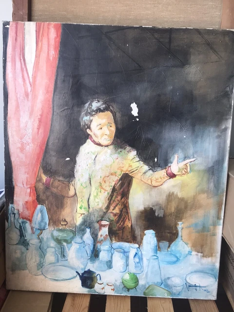 TABLEAU DU CÉLÈBRE peintre Viko ( Victor Konsens 1915-1998) La Brocante ...