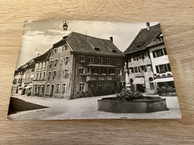 Alte Ansichtskarte Staufen Breisgau Marktplatz Gasthaus Zum Loewen M