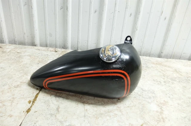 HARLEY DAVIDSON DROIT Côté Bleu Pétrole Gas Réservoir Carburant Demi ...
