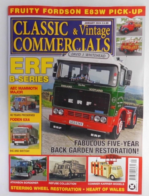 MAGAZINE COMMERCIALS CLASSIC & Vintage Jan 2024 ERF B-Series, Dolets ...