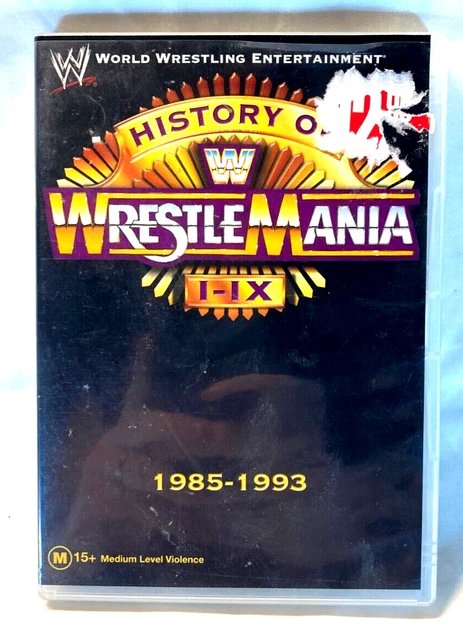 WWE WCW TNA Wrestling History Of Wrestlemania I-IX Region 4 DVD EUR 15 ...