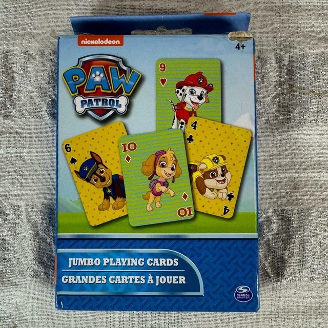 NICKELODEON PAW PATROL Jumbo Playing Cards Yellow Red $5.00 - PicClick