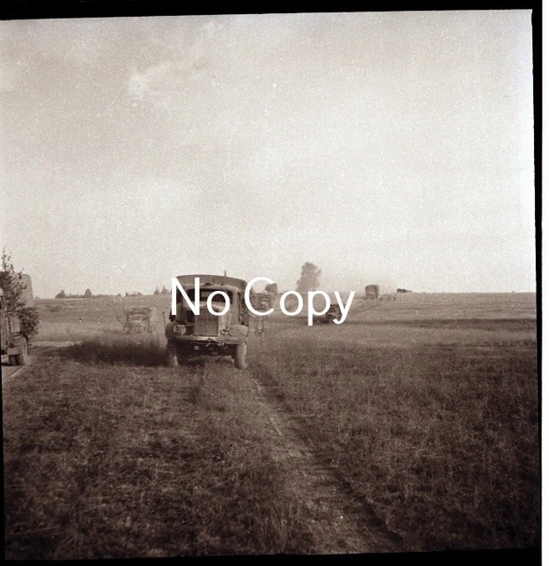 NEGATIVE WW2 TANK Unit in Russia 1941/42 - Supply Trucks X242/1 EUR 7 ...