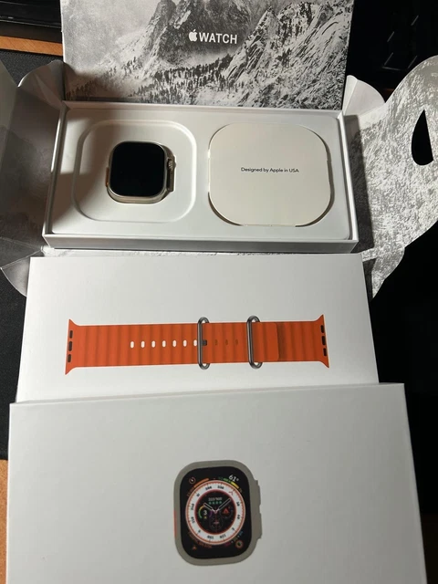 APPLE WATCH ULTRA 2 49 mm Cassa in Titanio con Cinturino Ocean ...