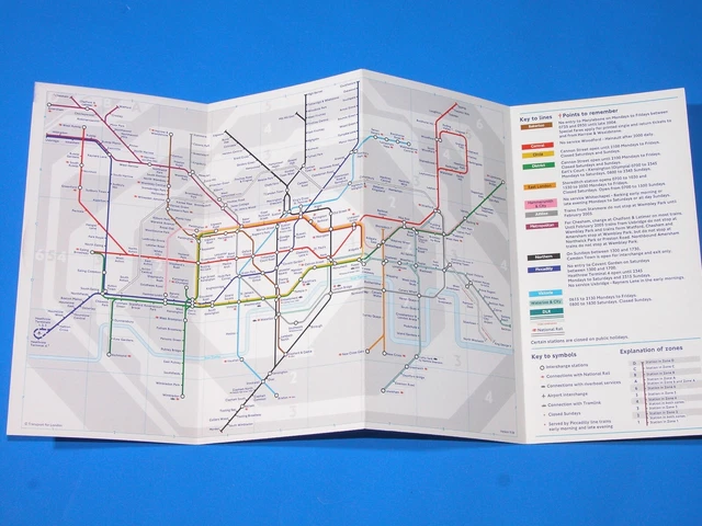 LONDON UNDERGROUND TUBE Map September 2004 You Are In London - Mint ...