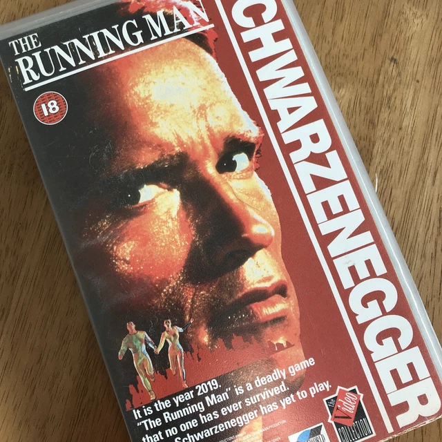 THE RUNNING MAN Vintage 1990 VHS Video Tape Arnold Schwarzenegger 18 ...