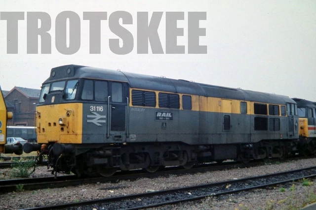 35MM SLIDE BR British Rail Diesel Loco Class 31 31116 1993 Bedford Orig ...