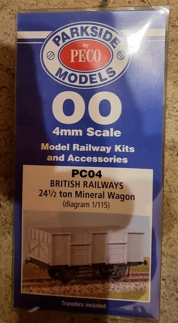 PARKSIDE MODELS, 4mm Scale PC04 British Railways 24•5 Ton Mineral Wagon ...