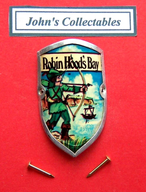 VINTAGE ROBIN HOOD'S Bay Walking/Hiking Stick Badge /Mount Lot Z £2.99 ...