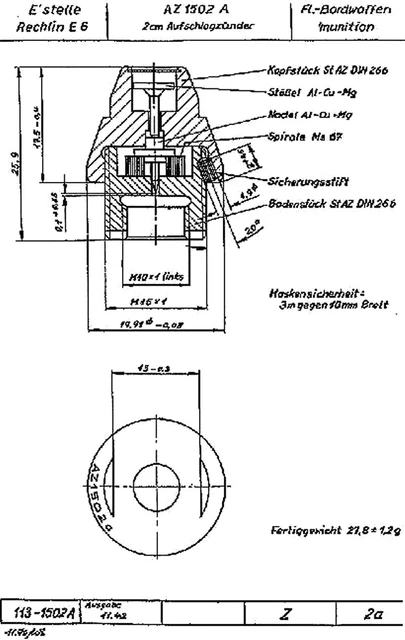 HANDBUCH DER FLUGZEUG-BORDWAFFENMUNITION 1936-45 / Luftwaffe Rechlin ...
