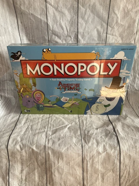 ADVENTURE TIME CARTOON Network Monopoly Board Game Jake Finn~New ...