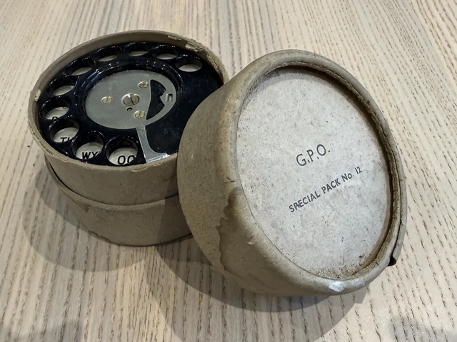 VINTAGE GPO TELEPHONE Rotary Dial No. 12 with Original ‘Special Pack No ...