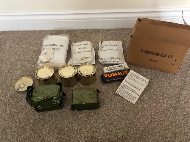 VINTAGE BRITISH ARMY Ration Pack 1991 $54.45 - PicClick