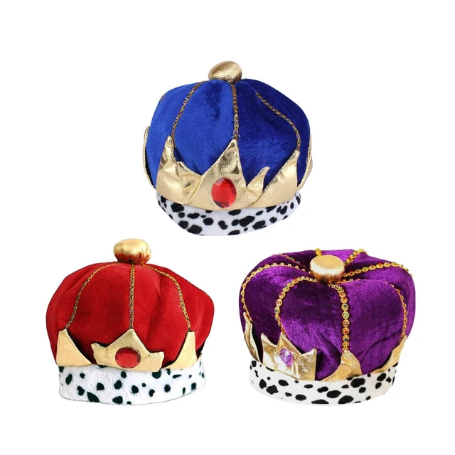 KING CROWN HAT Pretend Play Cute Teens Emperor Hat Performance Props £6 ...