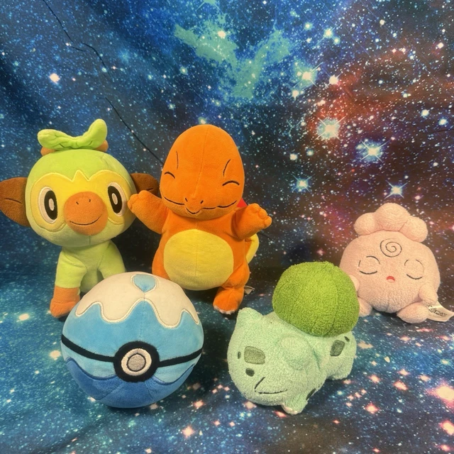 POKÉMON PLUSH SOFT Toy Bundle Pokemon Dive Ball Sleeping Igglybuff Charmander £14.99 - PicClick UK