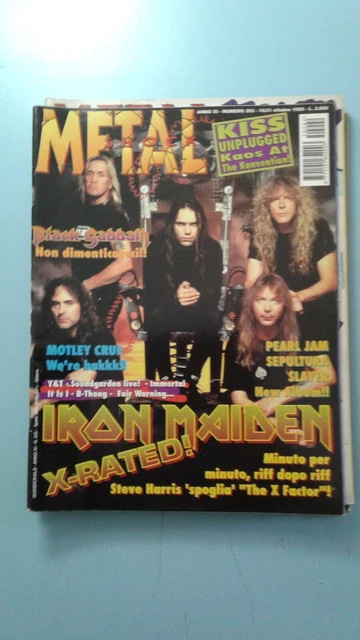 RIVISTA METAL SHOCK N.202 Iron Maiden X-Rated! No Cd No Allegati EUR 3 ...