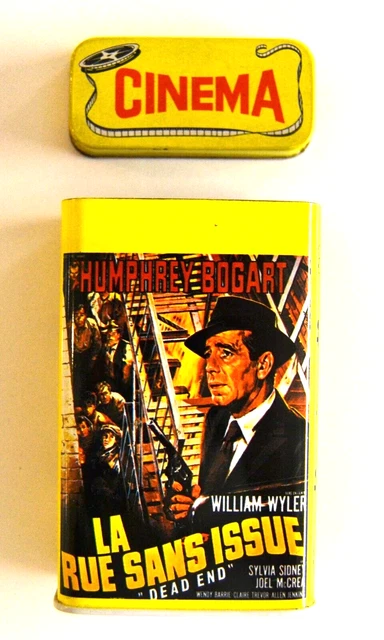 BOITE MÉTALLIQUE POUR cigarettes décoration "Cinéma" France. Année 1995 ...
