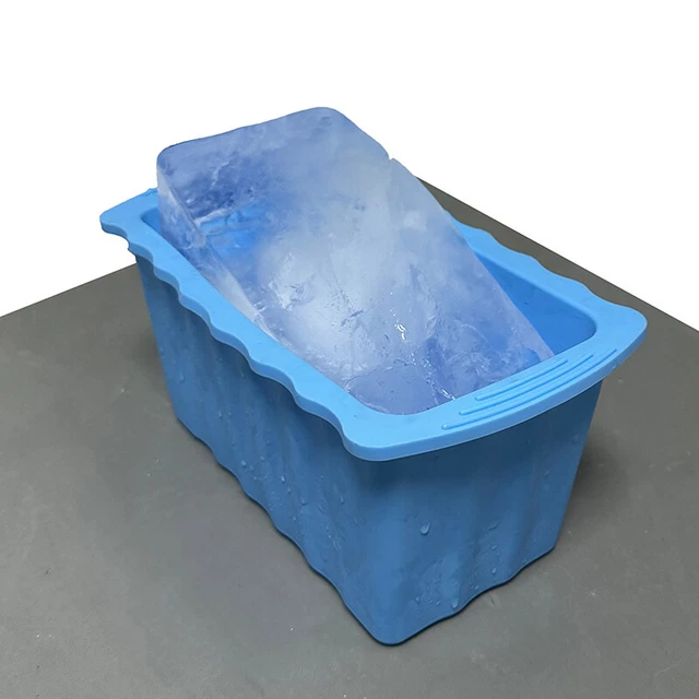 ICE BATH ICE Block Mold Extra Large Silicone Ice Box Large Ice Grid ...