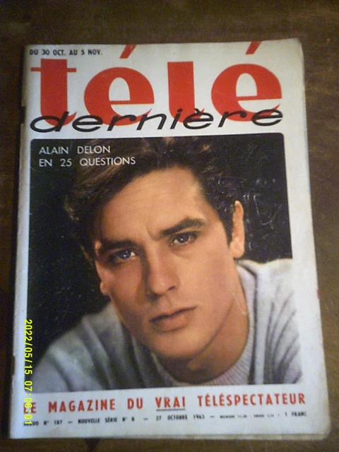 TELE DERNIERE 1965 Alain Delon En 25 Questions EUR 14,00 - PicClick FR