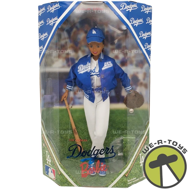 BARBIE L.A. DODGERS Collector Edition African American Doll 1999 Mattel ...