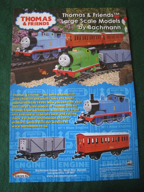 THOMAS & FRIENDS Large Scale Models By Bachmann Europe Plc Advert A4 ...