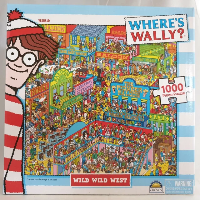 WHERE'S WALLY PUZZLE Wild Wild West Jigsaw 1000 Piece 60.9x45.7cm ...