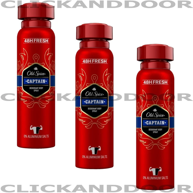 OLD SPICE CAPTAIN Deodorant Body Spray For Men 48H Fresh 150 ml EUR 14 ...
