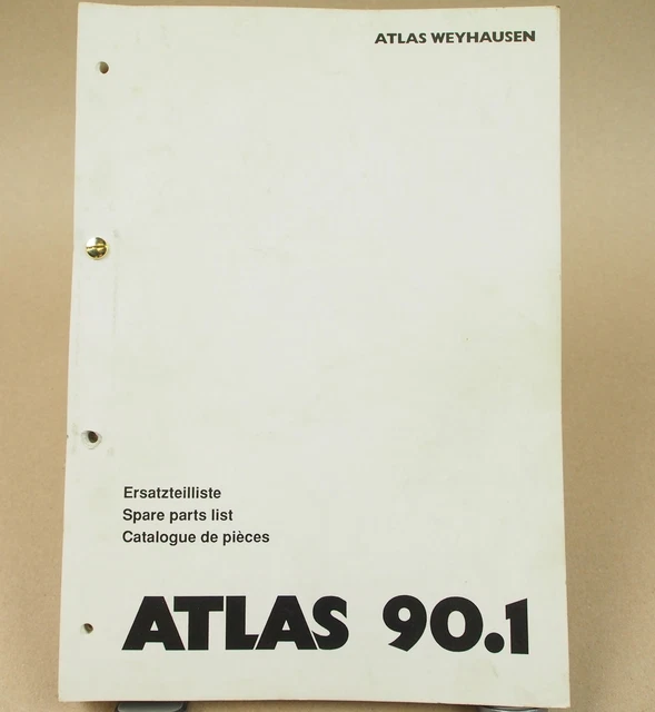 ATLAS 90.1 ERSATZTEILLISTE Parts List Pieces de Rechange Ausgabe 11/ ...