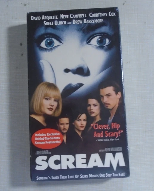 SCREAM VHS TAPE 1996 Wes Craven Drew Barrymore factory sealed £18.56 ...