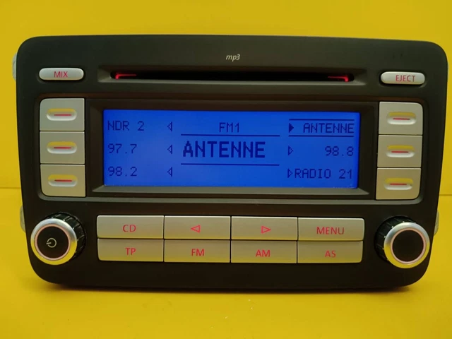 ORIGINAL VW RCD 300 CD Autoradio Radio Touran Golf V Passat 3C Caddy + Code EUR 48,79 - PicClick DE