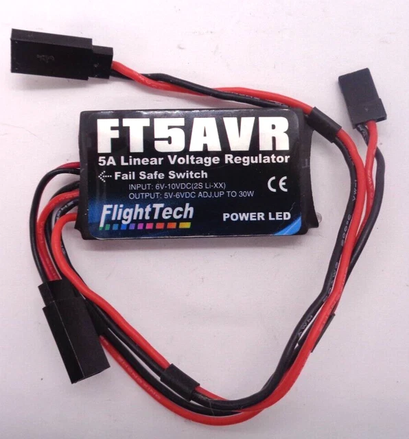 FLIGHTPOWER FLIGHTTECH FT5AVR 5 Amp Linear Voltage Regulator no switch ...