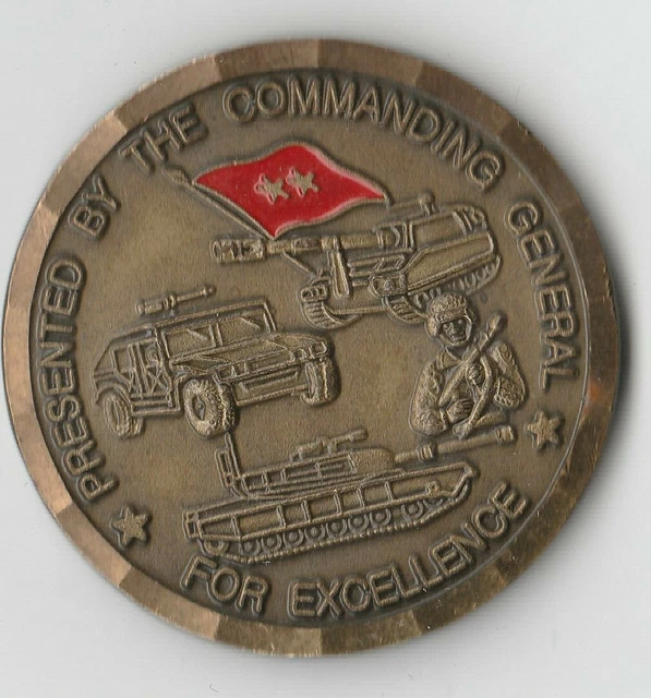US ARMY TANK AUTOMOTIVE ARMAMENTS COMMAND Challenge Coin 1.5"DIA GB5 £ ...
