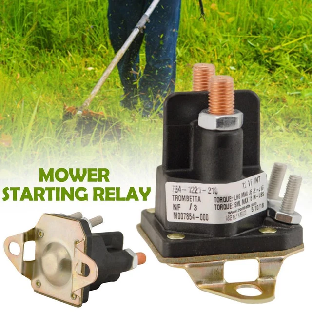MOWER STARTING RELAY 334 Magnetic Switch 12V Lawn Mower Relay B1X0 ...