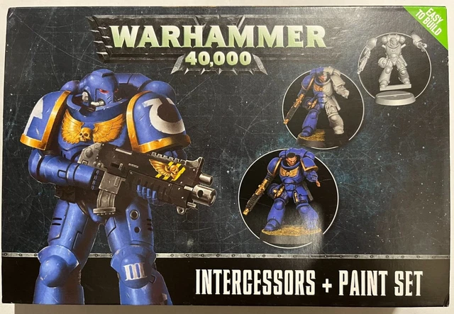 WARHAMMER 40K INTERCESSORS Paint Set (Hole In Box) £10.00 - PicClick UK