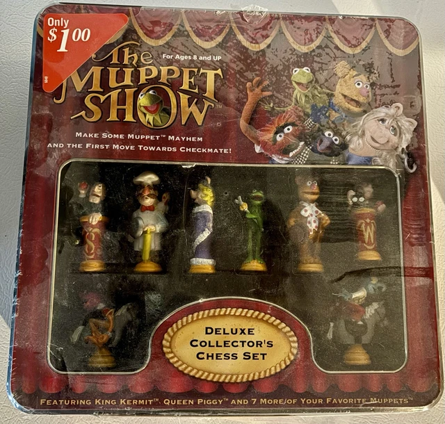 THE MUPPET SHOW Deluxe Collector's Chess Set Complete in Tin Kermit ...