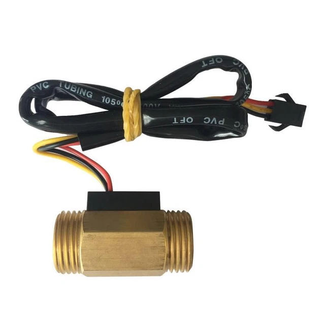 WATER FLOW SENSOR Hall Effect Sensor Switch- Flow Meter Flowmeter ...