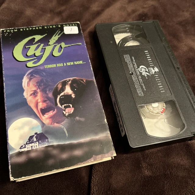STEPHEN KING CUJO VHS Monstrous Evil Canine Worldvision Video Horror ...