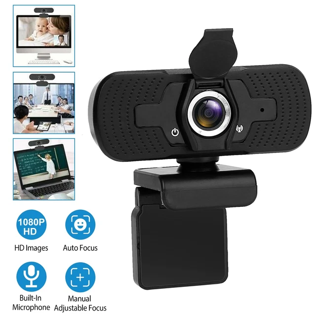 1080P FULL HD USB Webcam for PC Desktop & Laptop Web Camera with ...