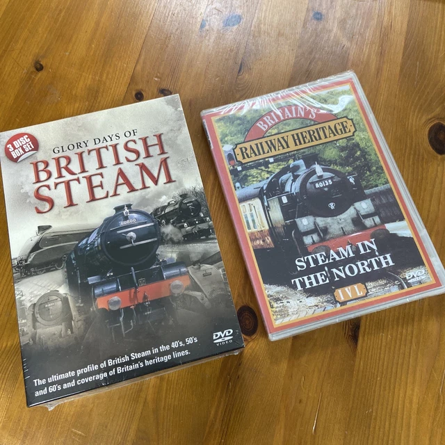 GLORY DAYS OF British Steam 3 DVD box set and Steam In The North DVD ...